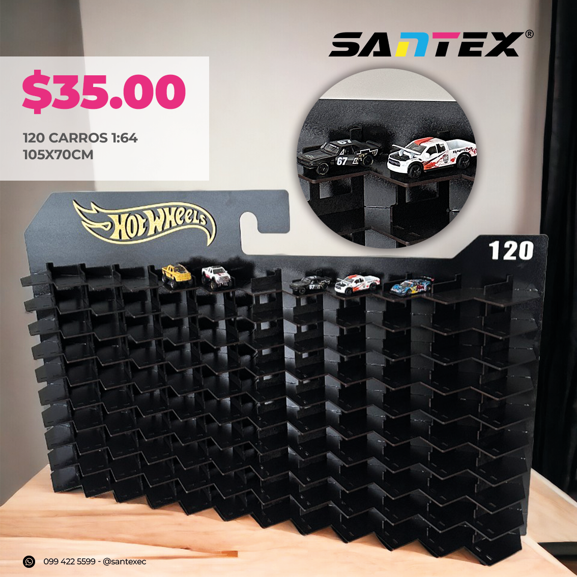 Exhibidor Para Autos Escala 120 CARROS – Import Geek